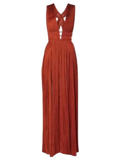 Ulla Johnson Veda Gathered Gown - Red