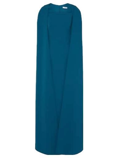 SAFIYAA LONDON Cinza Caped Gown - Blue