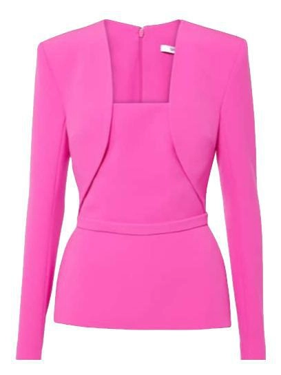 SAFIYAA LONDON Paneled Crêpe Top - Pink