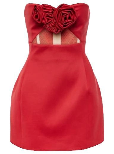 Magda Butrym Cutout Bustier Mini Dress - Red