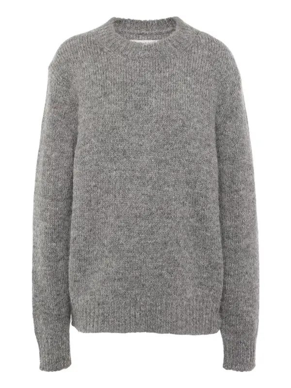 JIL SANDER Alpaca And Wool-blend Crew Neck Sweater - Gray