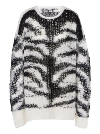 Stella McCartney Crew Neck Knit Sweater - Black