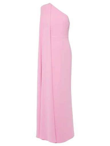 Rebecca Vallance Odetta One-shoulder Gown - Pink