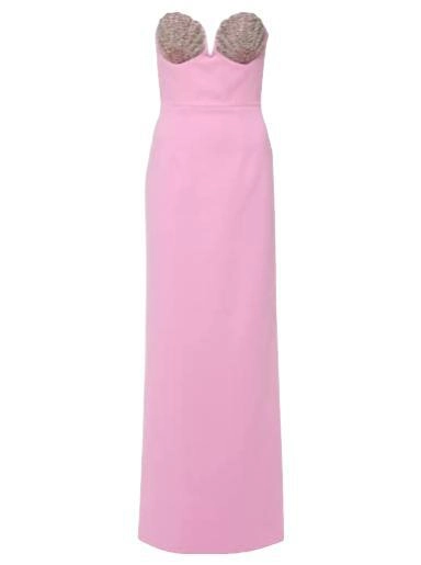 Rebecca Vallance Cordelia Embellished Strapless Gown - Pink