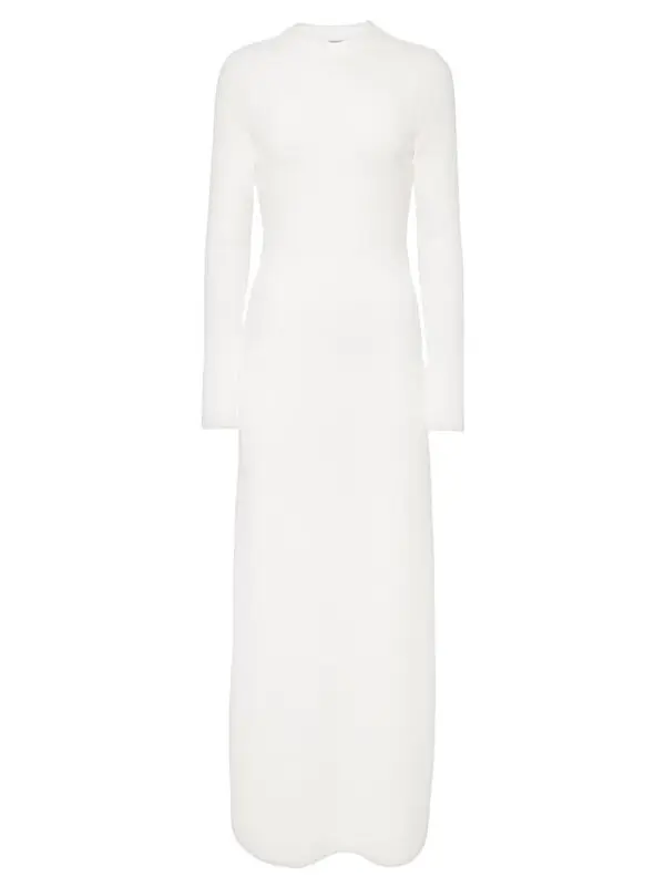 Proenza Schouler Lara Cutout Bouclé Maxi Dress - White