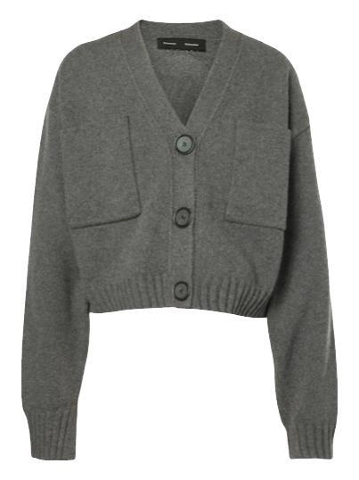 Proenza Schouler Knitted Cardigan With V-neck And Button Front - Black