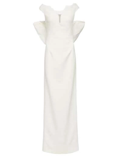 SAFIYAA LONDON Bridal Damona Embellished Gown - White