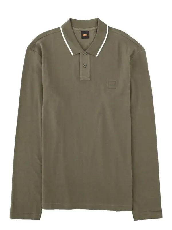 Hugo Boss Long Sleeve Polo Shirt - Green