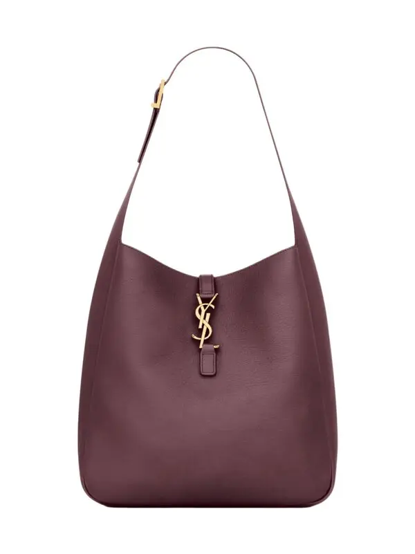 Saint Laurent Le 5 À 7 Bag In Grained Leather - Corps Red