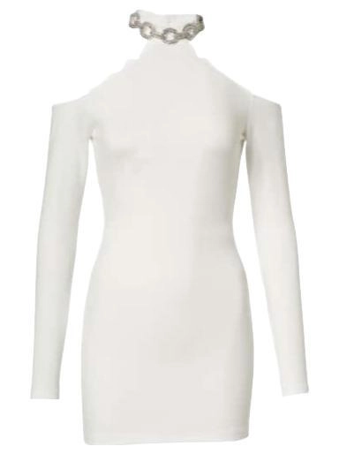 David Koma Bridal Crystal-embellished Mini Dress - White