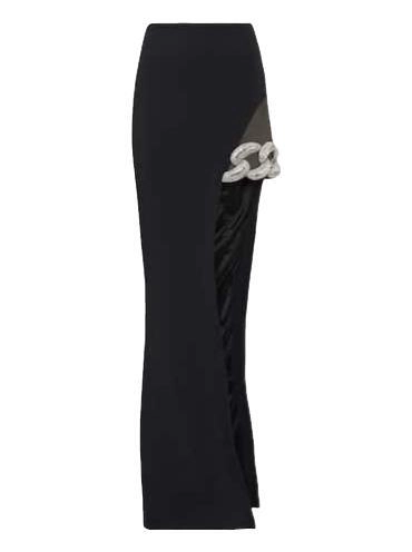 David Koma Asymmetric Embellished Maxi Skirt - Black