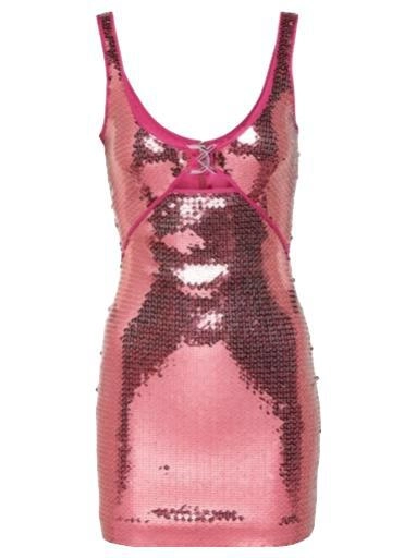 David Koma Sequined Mini Dress - Pink