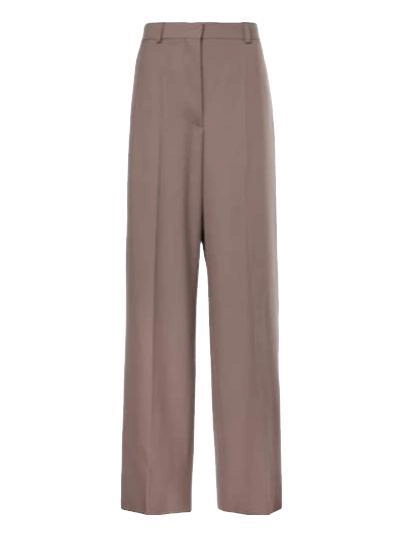 Stella McCartney Wool Wide-leg Tailored Trousers - Gray