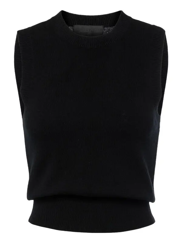 NILI LOTAN May Cashmere Vest - Black
