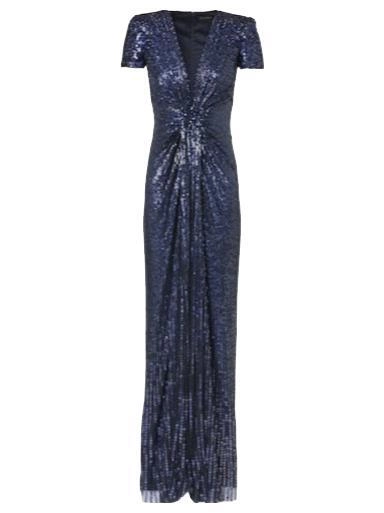 Jenny Packham Momoka Sequined Gown - Black