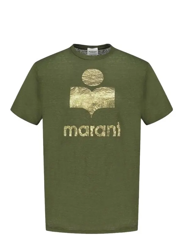 Isabel Marant Étoile Marant Logo T-shirt - Green
