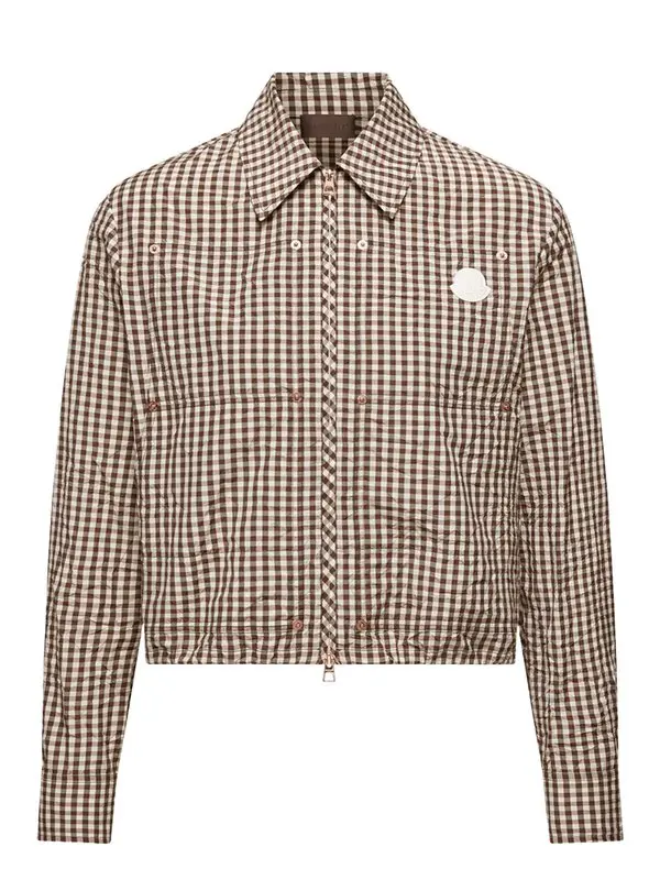 Moncler Plaid Zip-up Shirt - No