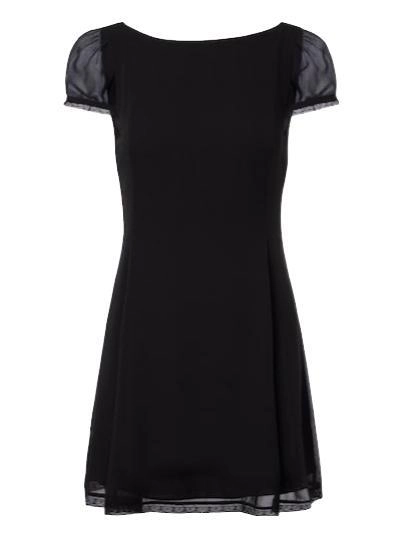 Posse Priscilla Lace-trimmed Silk Mini Dress - Black