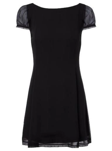 Posse Priscilla Lace-trimmed Silk Mini Dress - Black