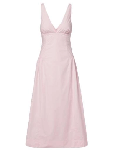 Posse Lindie Cotton Poplin Midi Dress - Pink