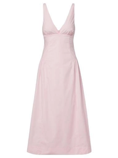 Posse Lindie Cotton Poplin Midi Dress - Pink
