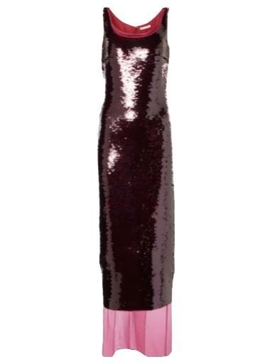 EMILIA WICKSTEAD Nehemia Sequined Layered Gown - Black
