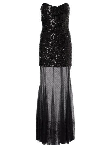Rebecca Vallance Diana Sequined Gown - Black