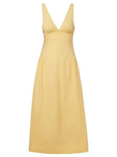Posse Lindie Cotton Poplin Midi Dress - Nude
