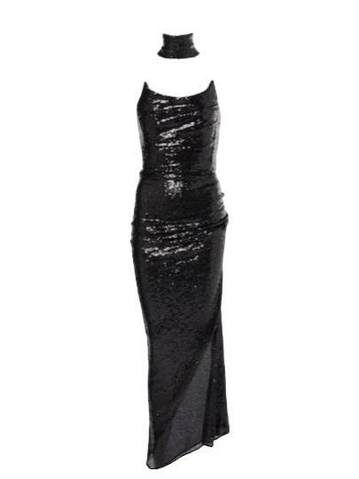 Maticevski Exhilarate Sequined Strapless Gown - Black