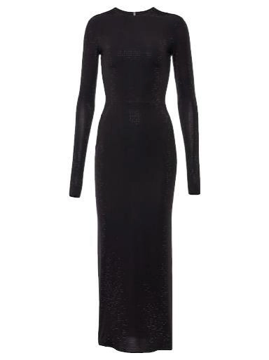 Alex Perry Crystal-embellished Jersey Maxi Dress - Black