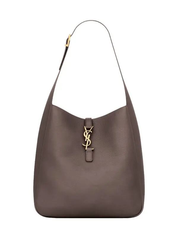 Saint Laurent Le 5 À 7 Supple Large Grained Leather Shoulder Bag - Brown