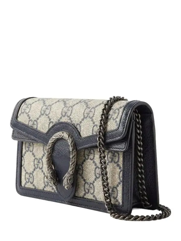 Gucci Dionysus Foldover Top Shoulder Bag - Beige/blue