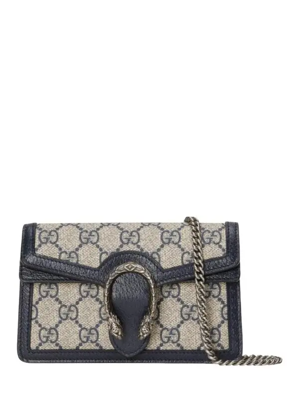 Gucci Dionysus Foldover Top Shoulder Bag - Beige/blue