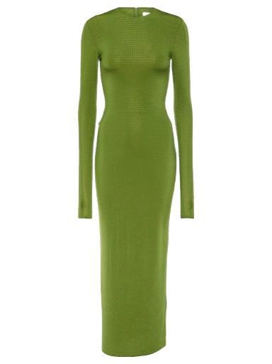 Alex Perry Crystal-embellished Jersey Maxi Dress - Green