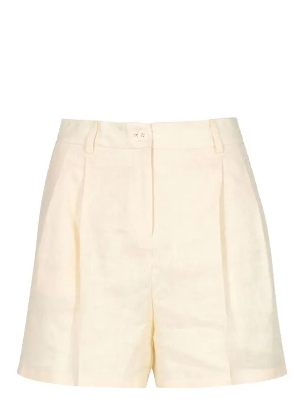 SEMICOUTURE Pleated Detail Shorts - White