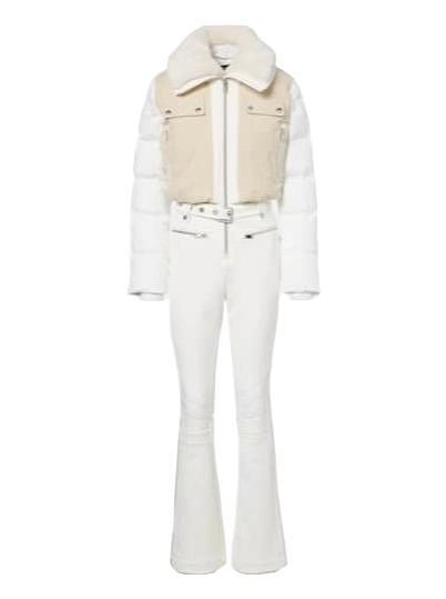 Fusalp Karei" Ski Suit With Corduroy Trim - White
