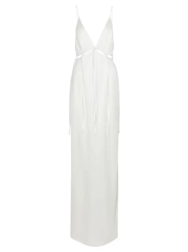 Galvan Ellipse Stretch-jersey Gown - White