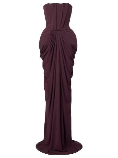 Stella McCartney Strapless Gathered Crêpe Jersey Gown - Red