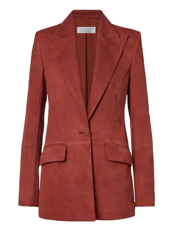 Gabriela Hearst Long-sleeved Suit Jacket - Red