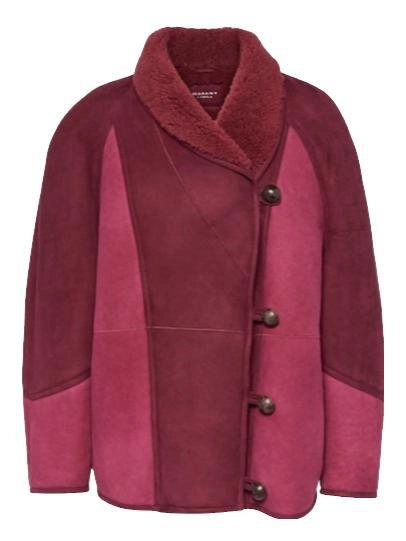 Isabel Marant Étoile Abeni Suede Jacket - Red
