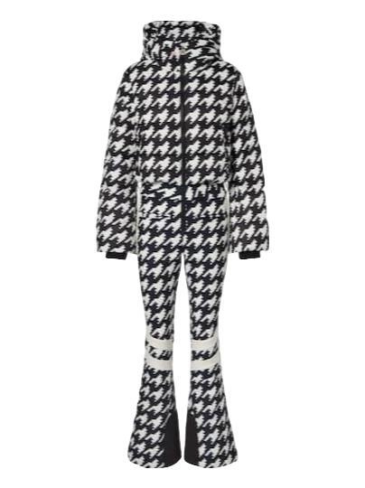 Perfect Moment Houndstooth Ski Suit - Black