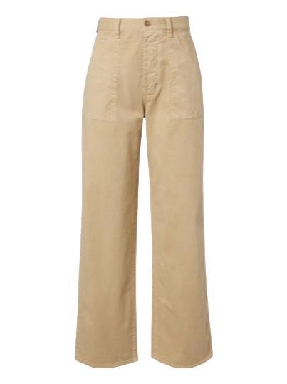 NILI LOTAN Whitney Wide-leg Cotton Pants - Nude