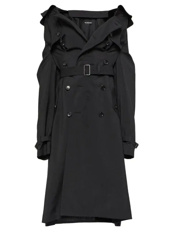 Junya Watanabe Sleeveless Midi Dress With Belted Waist - Black