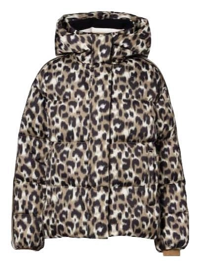 Fusalp Ada Leopard-print Down Ski Jacket - Black