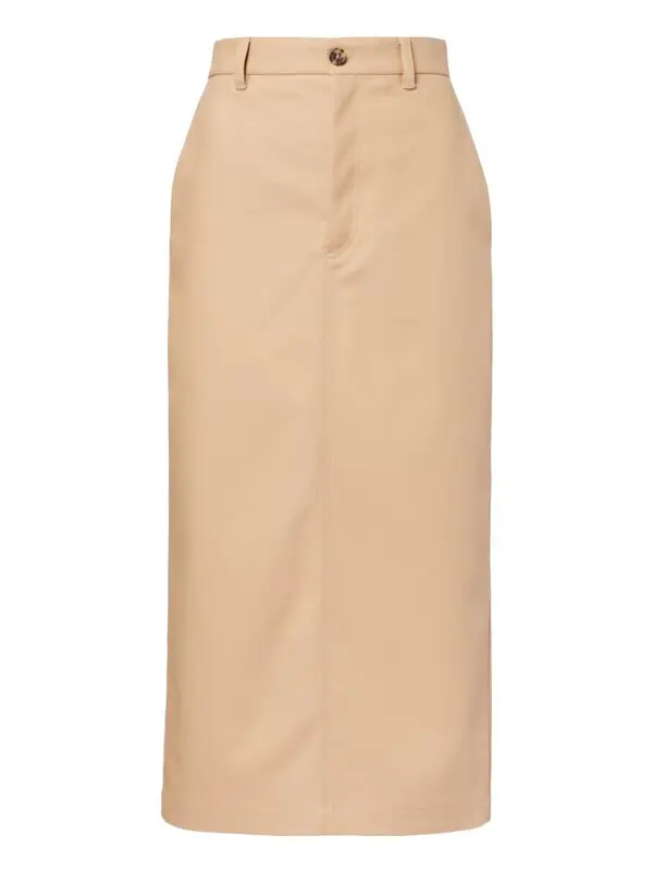 Wardrobe.NYC High-waisted Skirt - Nude