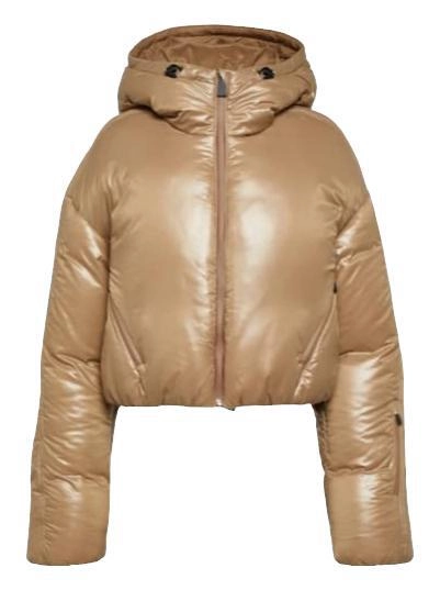 Aztech Mountain Daisy Cropped Down Jacket - Nude