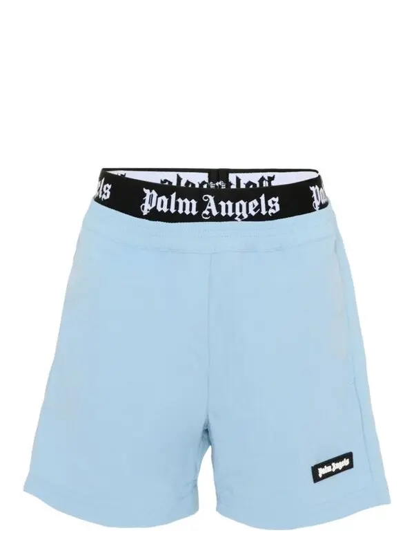 Palm Angels Logo Swim Trunks - Blue