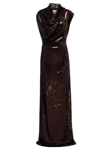 Tove Azalea Sequined Gown - Black