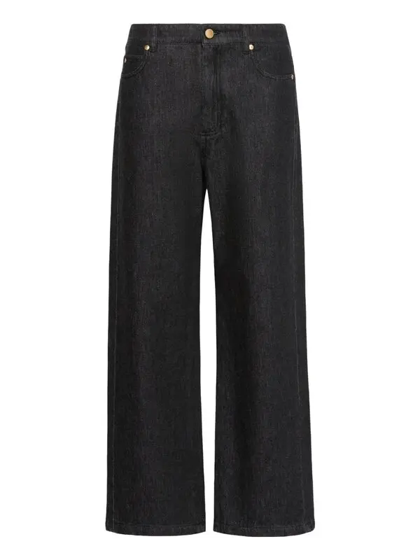 Max Mara Wide-leg Jeans - Black