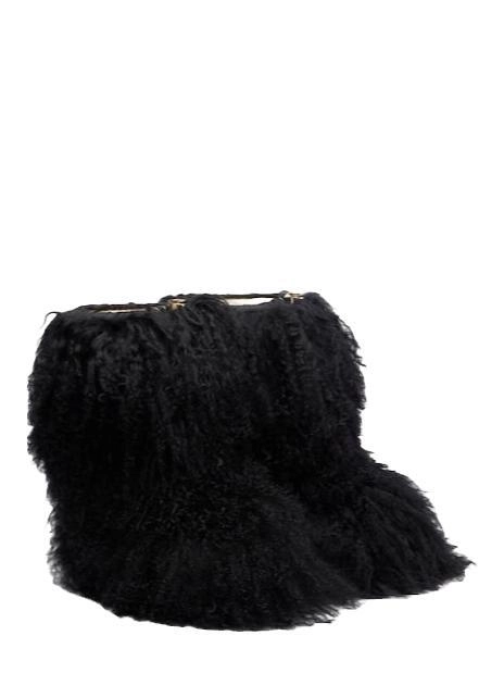 Bogner Les Arcs Shearling Snow Boots - Black